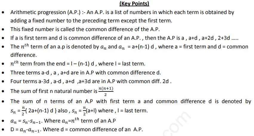 CBSE Class 10 Mathematics Arithmetic Progression Assignment Set H CBSE Class 10 Mathematics Arithmetic Progression Assignment Set H